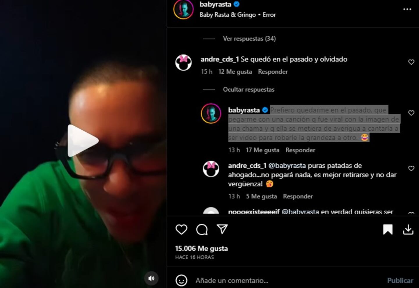 Baby Rasta ahora dice que Shakira robó una de sus canciones ...