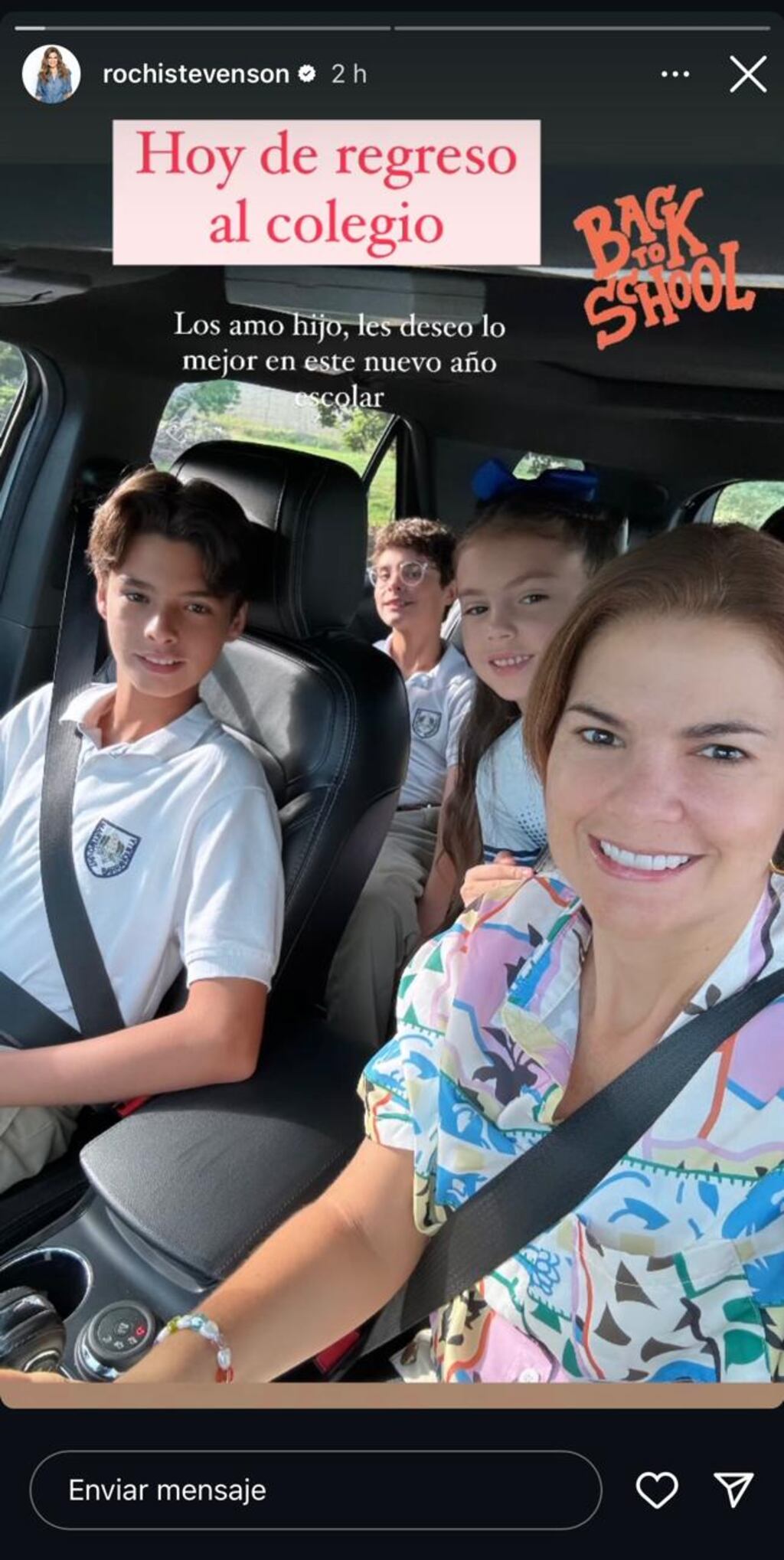 ¿Dónde estudian los hijos de Rochi Stevenson, presentadora de Día a día ...