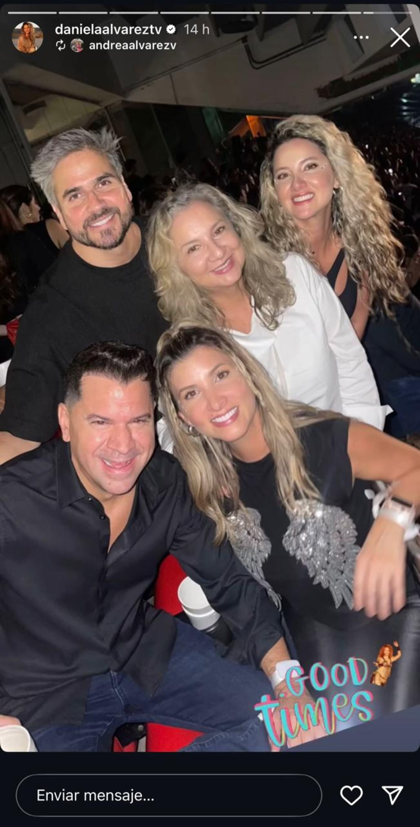 Daniel Arenas y Daniela Álvarez asistieron al concierto de Shakira con ...