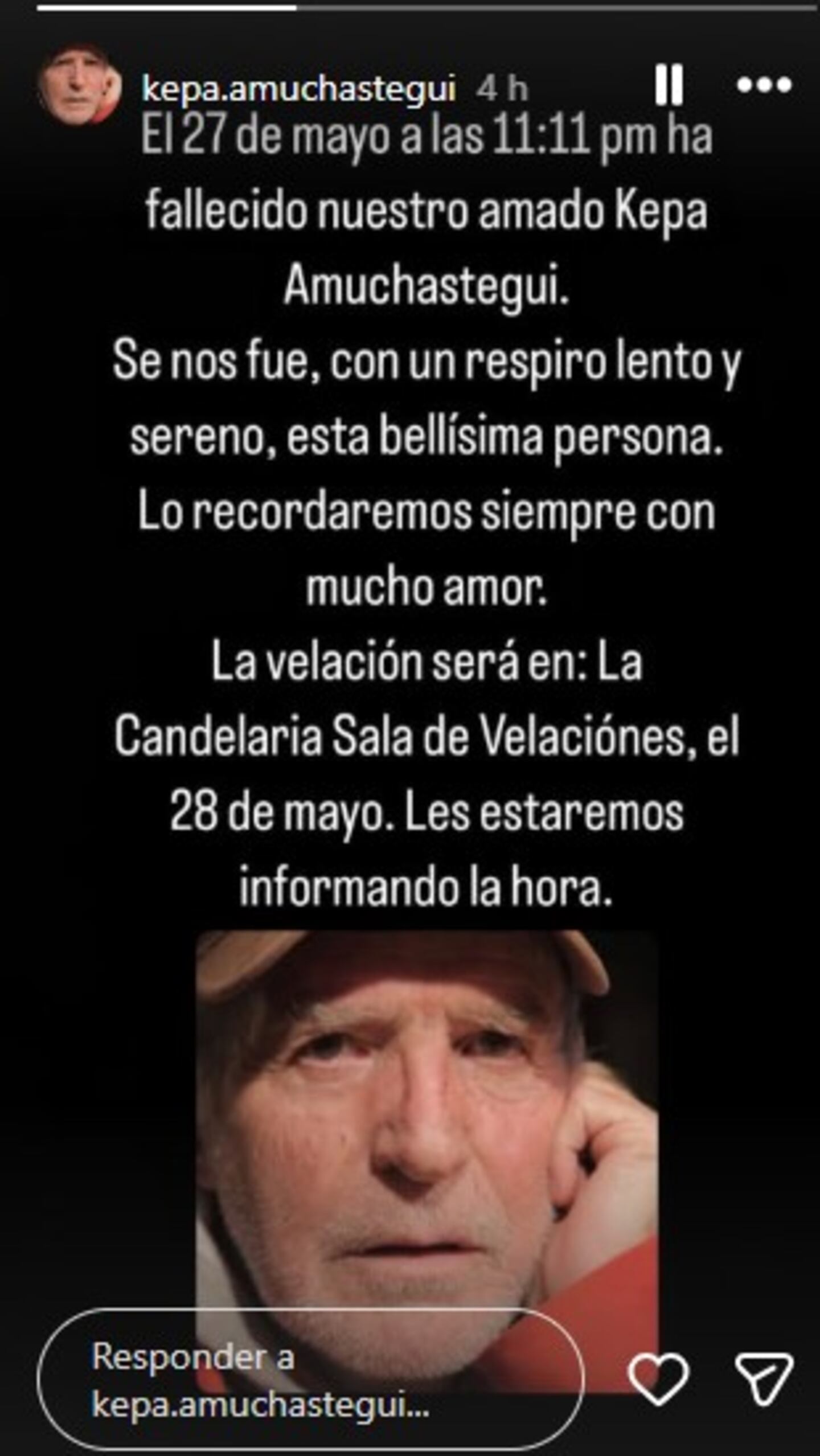 Falleció el actor Kepa Amuchastegui, 27 de mayo de 2025 – Publimetro ...