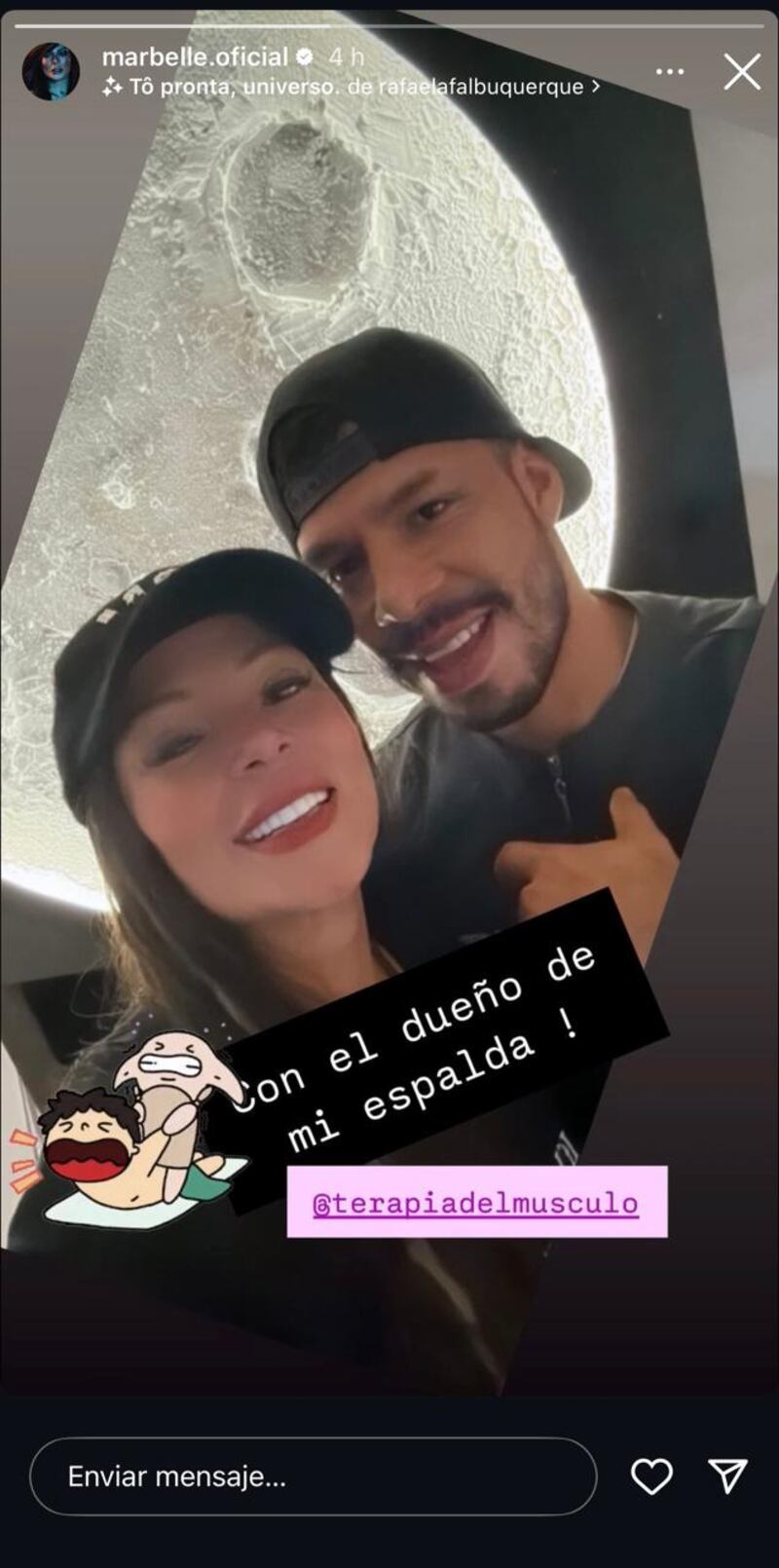 Marbelle mostró al ángel que le ayuda con su dificultad de salud fuera ...