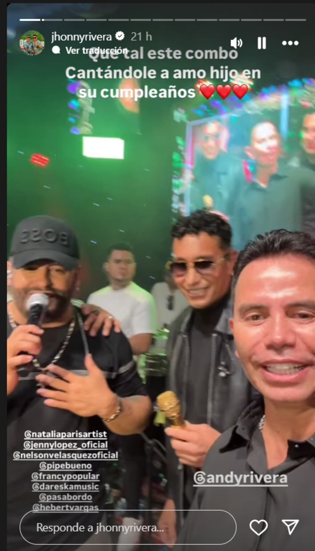 Jhonny Rivera le dio tremendo regalo a Andy Rivera por sus 30 añitos – Publimetro Colombia