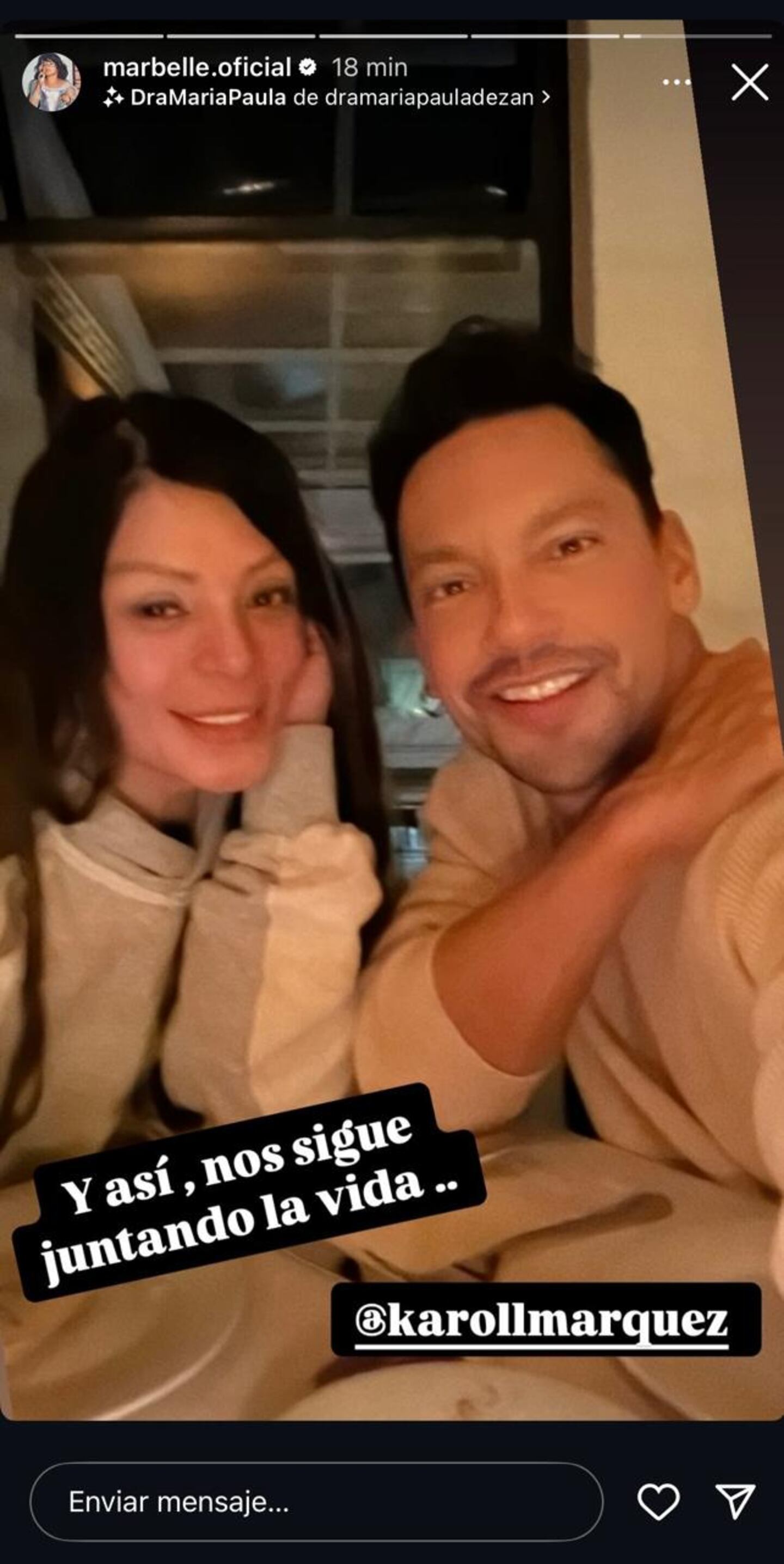 Marbelle mostró al hombre con el que la vida la sigue juntando ...