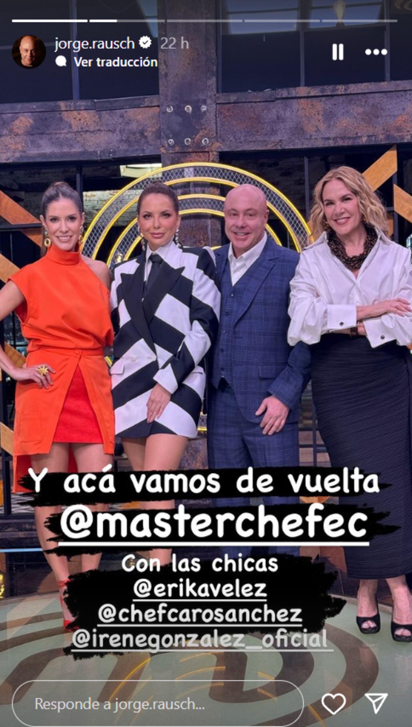 Rausch le dirá adiós a RCN una vez se acabe MasterChef Celebrity ...