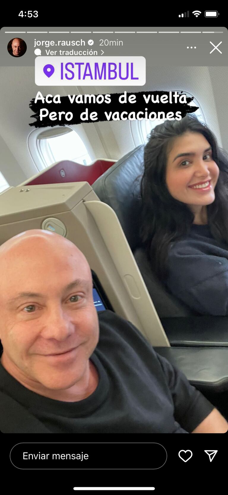 Jorge Rausch se fue de vacaciones a Estambul con su joven pareja ...